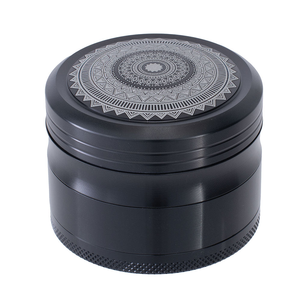 BLACK MANDELA DESIGN GRINDER – The Dab Spot Shop